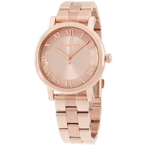 Michael Kors - Michael Kors Norie Quartz Movement Rose Gold Dial Ladies ...