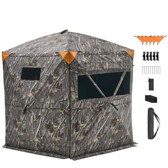 TIDEWE Hunting Blind, Double Ground Blinds 270° See Through for 3-in-1 ...