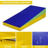 Costway Large Folding Incline Gymnastics Exercise Mat, Wedge Ramp for ...
