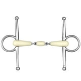 5" Happy Mouth Double Jointed Roller Full Cheek Horse Bit - Walmart.com