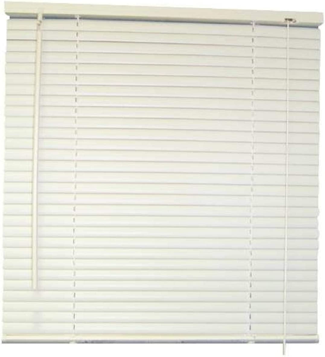 DESIGNER'S TOUCH 1-INCH VINYL MINI BLINDS, WHITE, 71X72" - Walmart.com