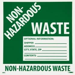 NMC Non-Hazardous Materials Label Legend: Non-Regulated Waste Optional ...