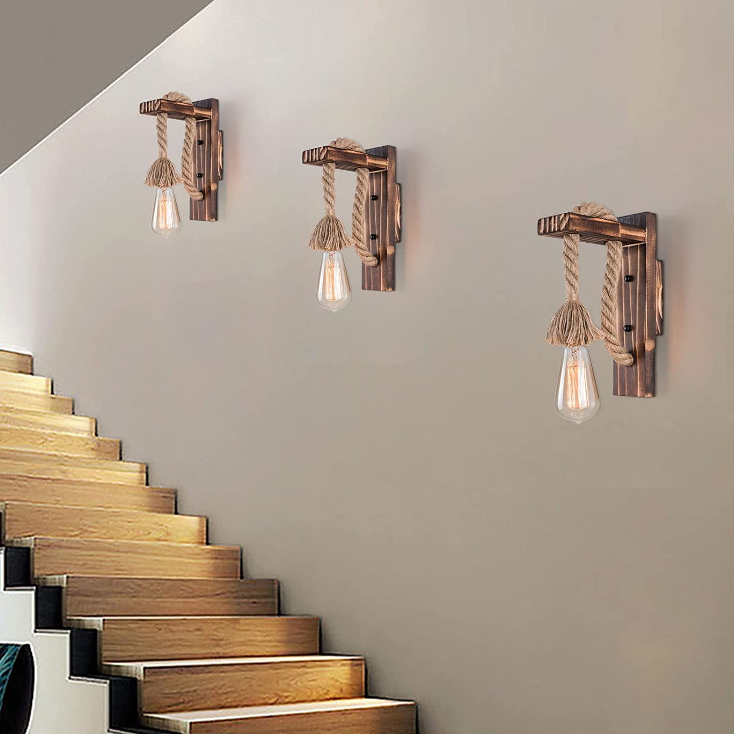 FETCOI Farmhouse Sconces Wall Lighting, Rustic Wall Sconce Wall Light ...