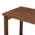 Zimtown 18 in Patio Furniture Outdoor Wooden End Table, Square Side Table for Indoor and Outdoor ...