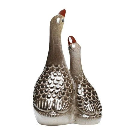 Goose Figurine Color Changing Goose Statue for Table Centerpiece Living ...