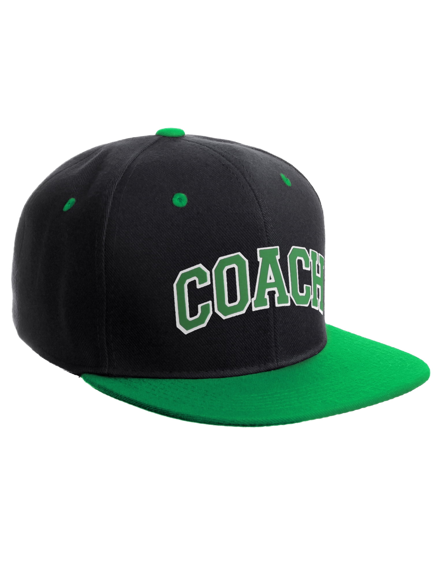 Original Team Coach Snapback Hat Classic Layered Arched Letters Flat ...