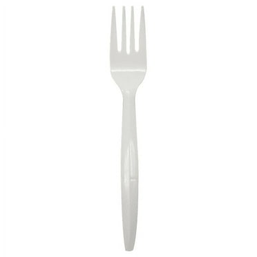 Karat Medium-Heavy Weight PS Plastic Forks, Black, Bulk Box of 1,000 ...
