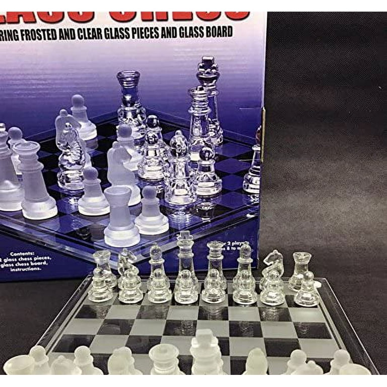 Glass Chess Board With Pieces