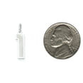 14K White Gold Medium Satin Number 1 Charm Pendant - Walmart.com