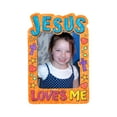 Color Your Own Jesus Loves Me Picture Frame Magnets, Craft Kits, Party ...