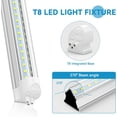 V Shape T8 4ft LED Shop Light Fixture Linkable, 36w 5000K White, 12 ...