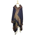 Pashmina Reversible Women's Pashmina Border Pattern Double Layered ...