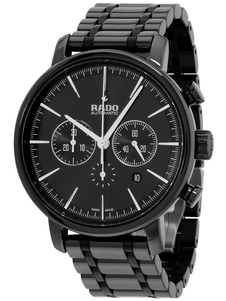 Rado - Rado DiaMaster XL Black Dial Ceramic Men's Watch R14075182 ...