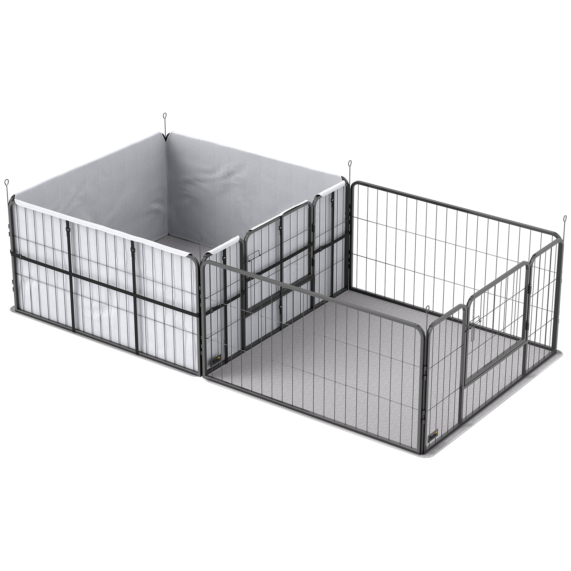 Click here for Pawhut Whelping Box For Dogs  7 Panel Pet Playpen... prices