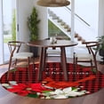 7ft Round Rug Christmas Area Rugs for Living Room Bedroom Washable Non ...