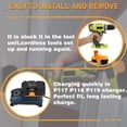 P100 4.0Ah Ni-Mh Replacement Battery for Ryobi One+ 18V Tool with P117 ...