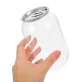 Masteelf Reusable Clear Plastic Water Bottles with Lids for Storage ...