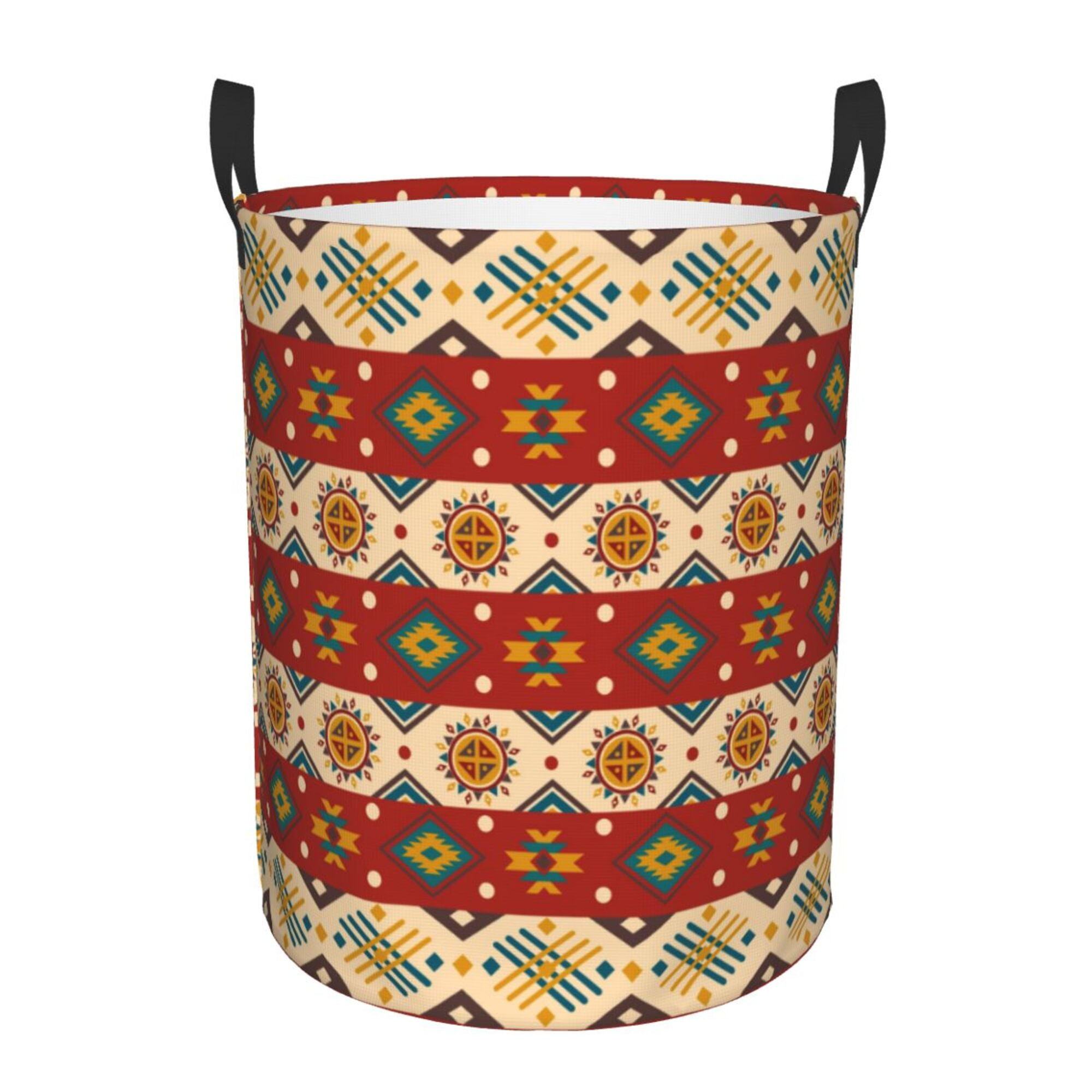 TEQUAN Waterproof Laundry Hampers, Boho Southwestern Aztec Style ...