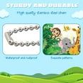 20Pcs Elephant Giraffe Write-on ID Bag Tags Label Animal Theme ...
