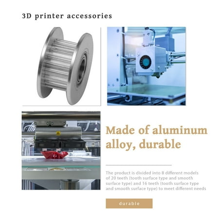 Aluminum Passive Synchronous Wheel H-type Belt Pulley 3D 20T Smooth ...