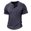 Click here for Tunhigl Mens Henley Short Sleeve Shirt Cotton Ligh... prices
