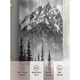 Black Pine Forest Sheer Curtains for Living Room Bedroom Modern Art ...
