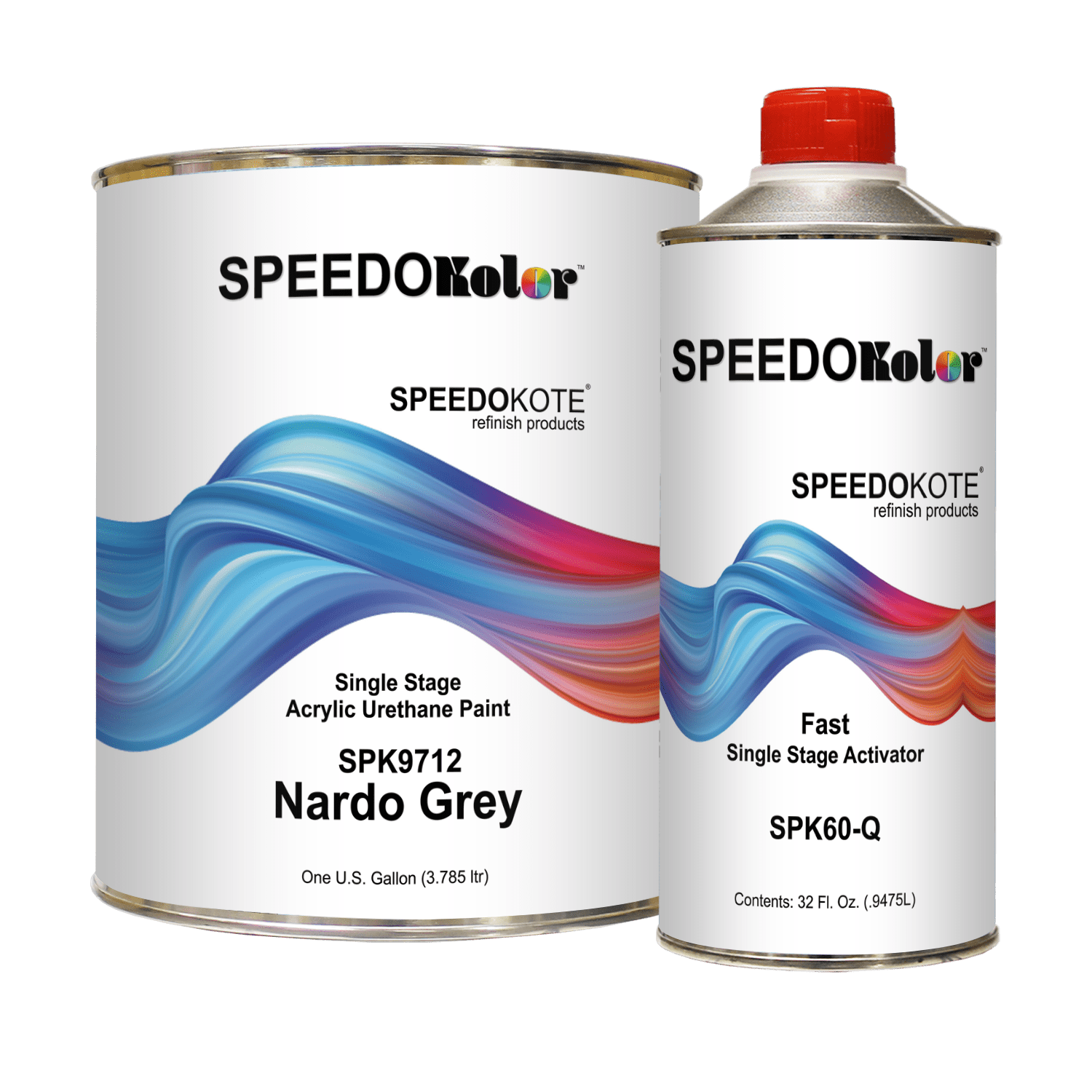 High Gloss Nardo Grey 2K Acrylic Urethane, 4:1 Gallon Fast Kit, SPK9712 ...