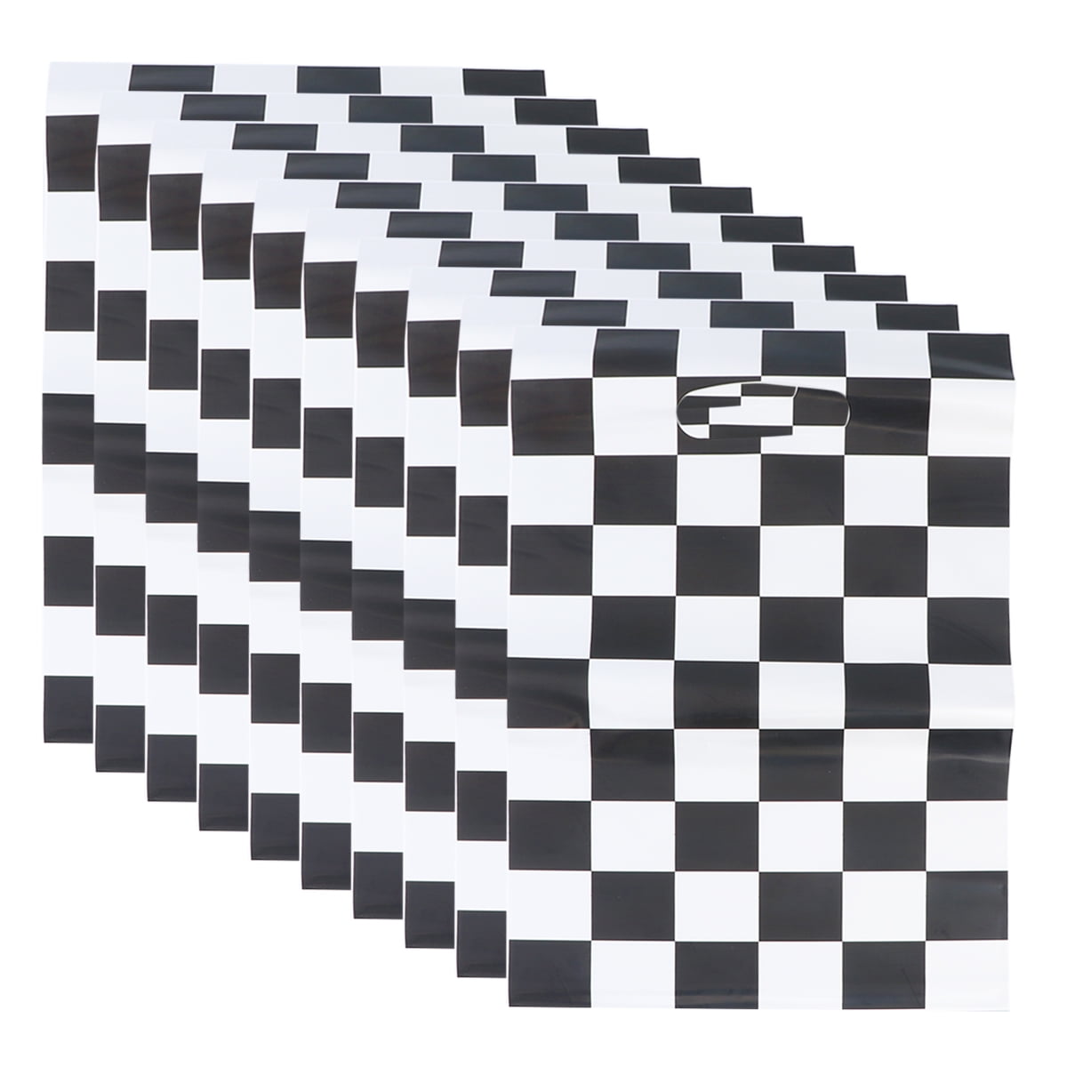 NUOLUX 50pcs Racing Car Theme Gift Pouch Black and White Checkered ...