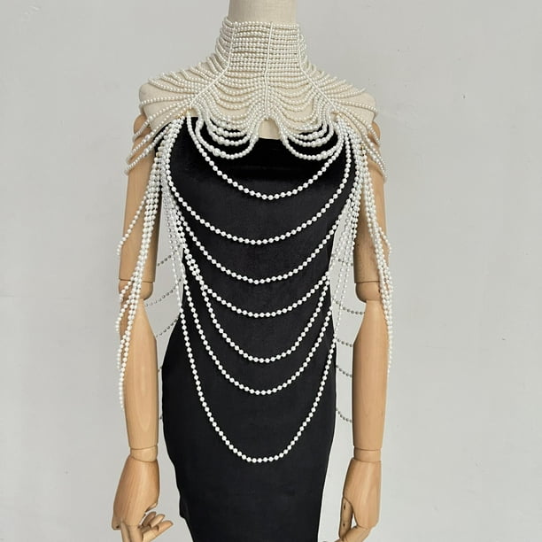 Pearl Body Chain Jewelry For Women Fashion Handmade Pearl Body Chain
