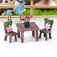 Miniature Table Chairs Set Collections Toys Resin Craft Figurines ...