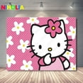 GQ Hello Kitty Photo Backdrop Sanrio Series Girls Birthday Party Banner ...
