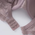 Bosfbaoi Solid Color Ribbed Lace Trim Underwire Bralette, Adjustable ...