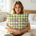 BSJJY 45x45cm Fresh Plaid Pillow Cover, Dopamine Color Series Cushion ...