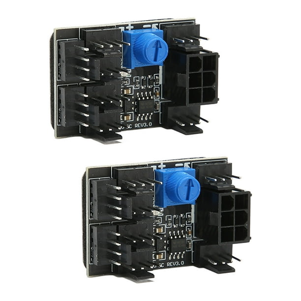 PC Fan Hub Splitter,2pcs PC Fan Hub PWMPC Cooling Fan Hub Pin Pin Fan ...
