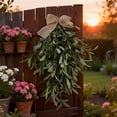 Nnndbs Artificial Olive Leaf Wreath, 23.62 Inch Realistic Olive Branch ...