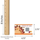 Big Dot of Happiness Fall Turkey Scratchers, Fun Happy Thanksgiving ...