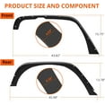 EastVita Flat Front & Rear Fender Flares Compatible with 2018-2024 Jeep ...