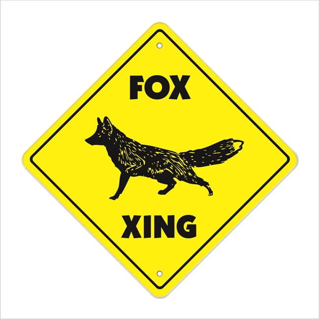 SignMission X-20-FOX 20 x 20 in. Zone Xing Crossing Sign - Fox ...