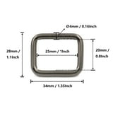 Fenggtonqii Metal Rectangle Ring Buckles Square Strap Webbing Belt ...