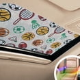 Ball Sport Window Privacy Film Rainbow Static Cling Stain Glass Window ...