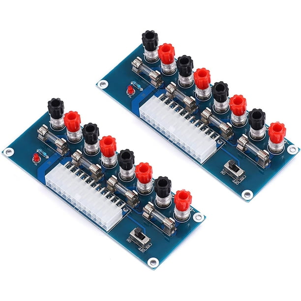 2 Pack XH-M229 24 Pins Benchtop Power Board Computer ATX Power Supply ...