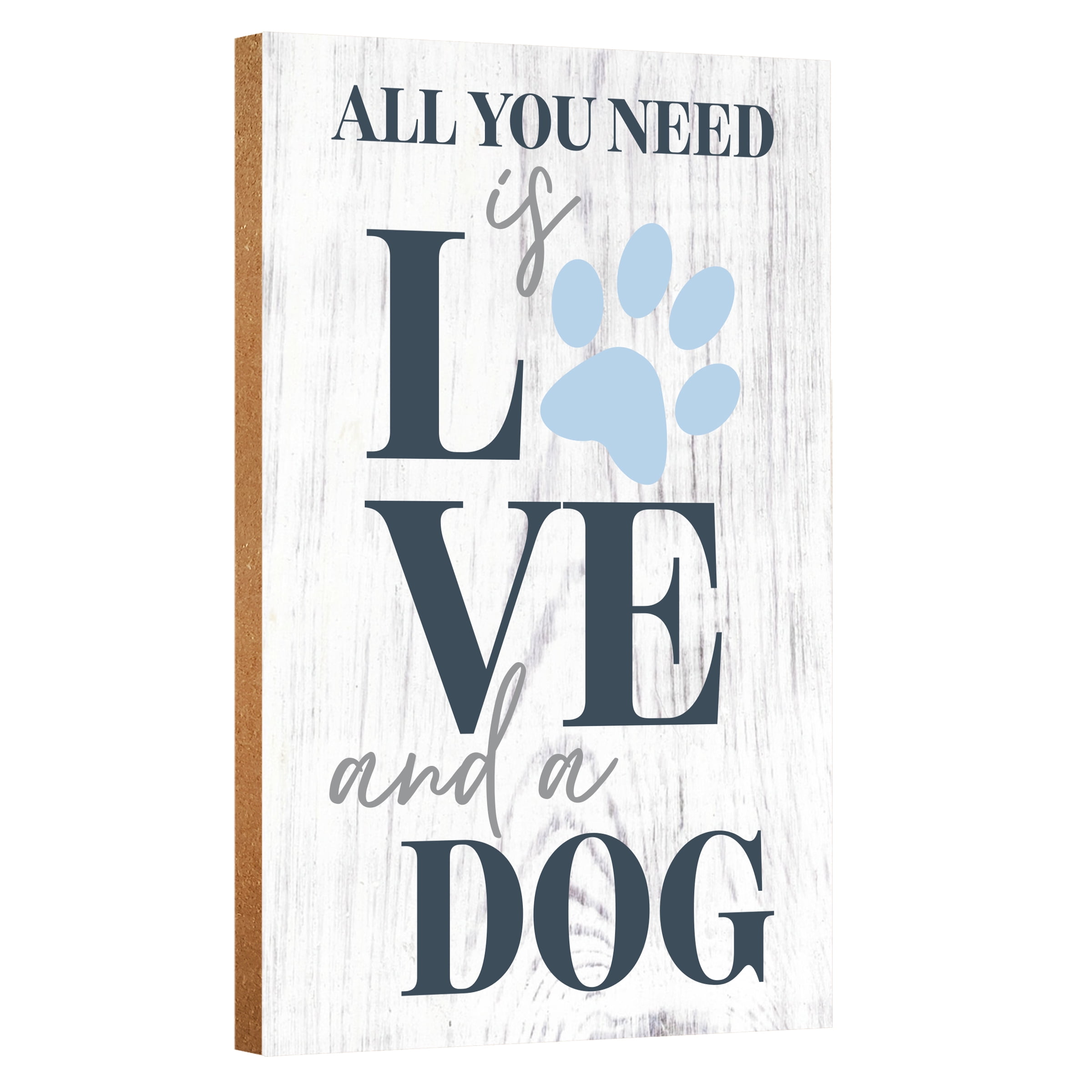 LifeSong Milestones Inspirational Dog Sign Wooden Tabletop Decor for ...