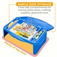 BAZIC Folding Lap Desks with Storage, Portable Plastic Lapdesk 17.5" x ...