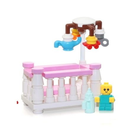 LEGO Baby MiniFigure in Girl Crib (with Spinning Mobile) Very Cute ...