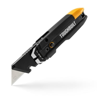 ToughBuilt Black Utility Knife, 6.5 in. Retractable Reloading, Blade ...