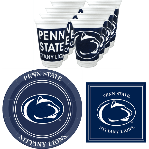 Penn State Nittany Lions Party Supplies for 16 Guests - 48 Pieces ...