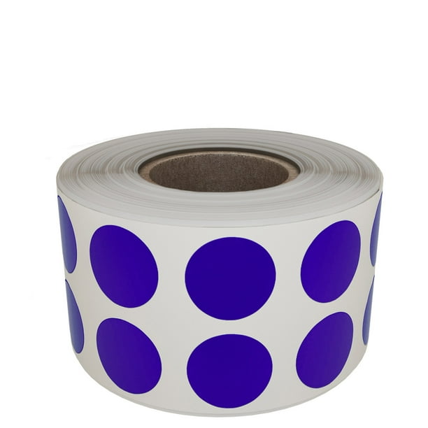 Royal Green Round Sticker Dots on a Roll 1/2 inch ( 0.50" )Color-Coding ...