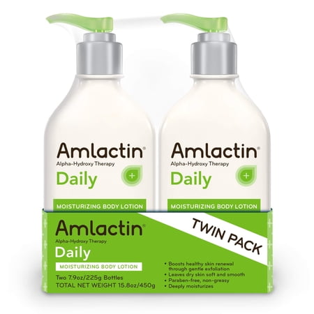 AmLactin Daily Moisturizing Body Lotion Twin Pack, (2) 7.9 Ounce ...