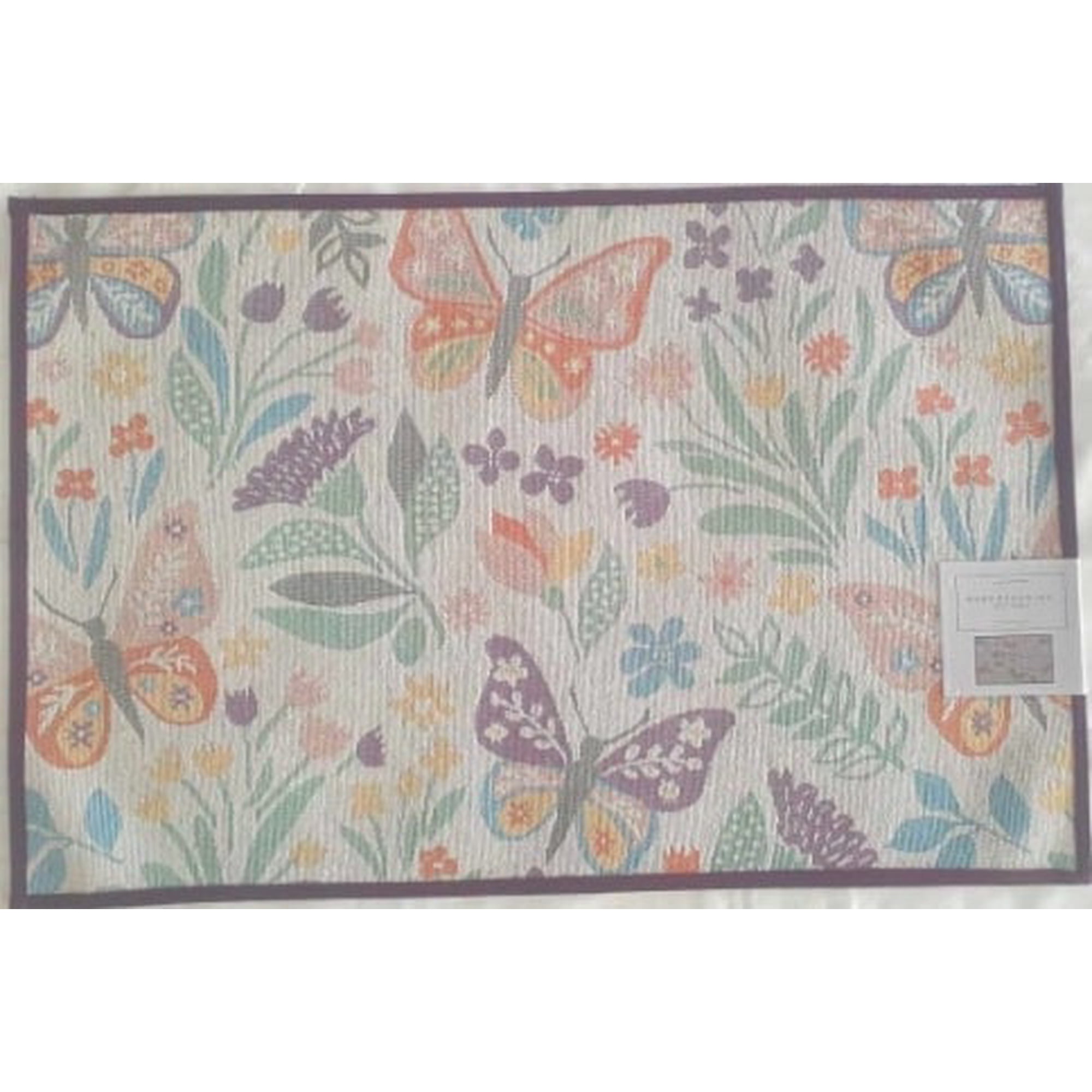 Click here for Home Decor Inc Butterfly Floral Tapestry Kitchen M... prices