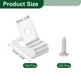 Uxcell Fence Wire Clamp, Cable Clamp Wire Fence Clips with Screws ...